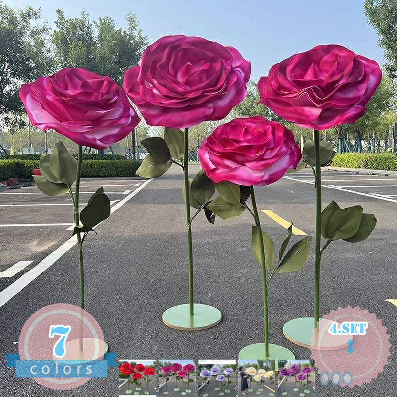 メイン素材：絹花、鉄【サイズ：直径40CM+高140CM，直径50CM+高150CM，直径60CM+高160CM，直径70CM+高170CM。】画像効果を得たいのであれば、少し手間をかけてトランクを手動で調整する必要がある。特大サイズの圧倒...