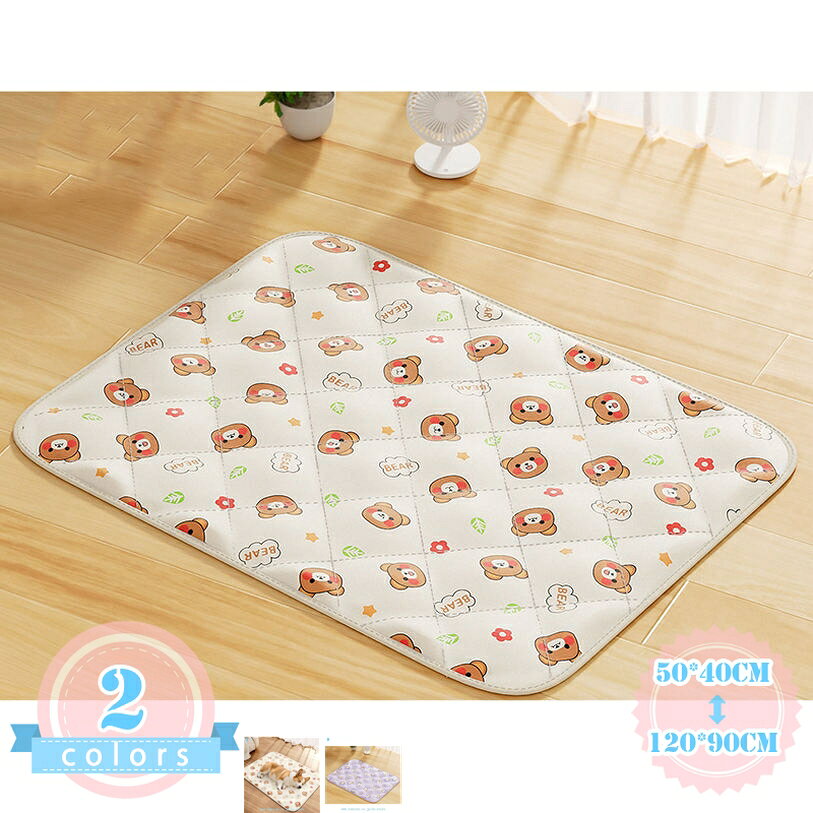 メイン素材：PVC【サイズ】50*40cm 80*60cm 100*75cm 120*90cm 　★この専用マットは犬や猫をはじめ、ウサギなどの様々なペットにご利用いただけます。暑い季節に適しています。触れると爽やかな感触で、ペットの暑さ対...