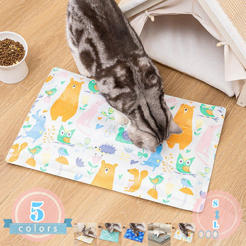 メイン素材：PVC【サイズ】S:35*40cm:4kg以下のペット M:38*58cm:12.5kg以下のペット L:58*58cm:20kg以下のペット ★この専用マットは犬や猫をはじめ、ウサギなどの様々なペットにご利用いただけます。暑い...