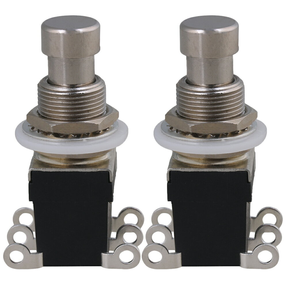 商品情報 説明 1.ギターエフェクター用フットスイッチです。2.プラスチック&amp;メタル製、6ピン、錆びにくいです。3.ロックがありません。材質:プラスチック&amp;メタルカラー:ブラック&amp;クロム重量:37gSIZE サイズ:...