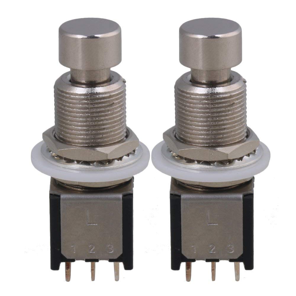 商品情報 説明 1.ギターエフェクター用フットスイッチです。2.プラスチック&amp;メタル製、6ピン、錆びにくいです。3.ロックが付きます。材質:プラスチック&amp;メタルカラー:ブラック&amp;クロム定格電圧:500V定格電流:AC...