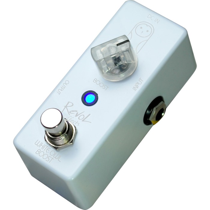RevoL effects WHITE OWL BOOST ECB-01は、シンプルな1ノブタイプのブースターです。ぼやけたアンプサウンドをよりクリアにし、どのポジションでも原音を損なうことなくブーストします。歪みペダルと組み合わせてゲイン...