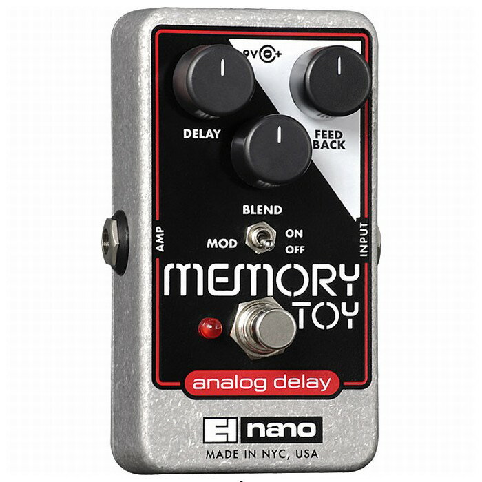 1970年代初めの初代Memory Manを皮切りに、無数のトッププレイヤーが愛用するDeluxe Memory Manまで、Electro-Harmonixはアナログディレイの名機を生み出してきました。Memory Toyはそれら名機の自...