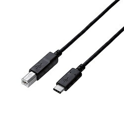 〔USB-Cポート用：USB-C ⇔ USB-Bケーブル（充電・転送）〕USB Type-C端子搭載のパソコンと、USB2.0 Standard-B端子を搭載した機器の接続ができるUSB2.0ケーブル。■USB Type-Cを搭載しているパ...