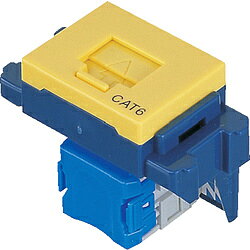 ■高品質で、見た目に美しいデザインを採用してます。■工具なしでも専用工具でも結線ができます。【用途】・LAN用。【仕様】・色： イエロー・カテゴリ種類： カテゴリ6・幅（mm）： 44・長さ（mm）： 38・高さ（mm）： 23・カテゴリ6...