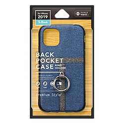 iPhone 11 Pro 5.8インチ用のポケットとリングが付いたハイブリッドタフケースです。軍用規（MIL-STD-810G)の落下と振動試験をクリアしたタフ設計。ケース背面についたリングがスタンドやフィンガーホルダーになります。通勤・...