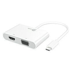 USBタイプCから充電しながらモニターを拡張できる「USB-C TO VGA & HDMI MULTI-DISPLAY ADAPTER」・Power Delivery 100W対応。充電しながらモニターを拡張できます・HDMIとVGA二つ信...