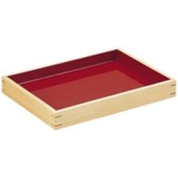 画像はイメージの場合があります。あらかじめご了承ください。雅漆工芸の白木デリカバット大です。サイズは420×310×55mmで、両面使用できます。スプルス材を使用し、A面とB面の深さがそれぞれ異なります。雅漆工芸の白木デリカバット大。両面使...