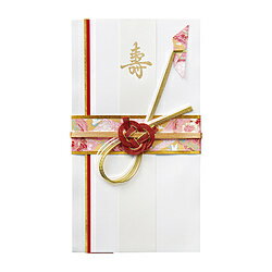 かんたん開放金封です。水引をはずさずに簡単に開封できる結婚御祝用の金封です。サイズ100×180mm。寿・御結婚御祝・無地短冊入。中袋1枚入。かんたん開放金封。