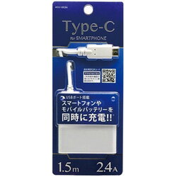 ケーブル長1.5m定格出力電力12.48W仕様1入力：AC100V?240V　50/60Hz仕様2出力：DC5.2V　2.4A仕様3保管温度：-20?85℃