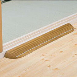 ■敷居の段差に設置してつまづきを防止するスロープ■どんなお部屋・廊下にもマッチする天然木製■表面はすべり止めの溝加工済み　ゆるやかな傾斜なので車椅子でも簡単に登れます。■取り付けは両面テープで固定するだけの簡単設置■暗闇で光る高輝度蓄光材の...