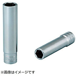 ■口径部と差込角に応力の集中を防ぐことでボルト・ナットのエッジを傷めにくくし、より確実な締め付け・緩め作業が行えるパワーフィット形状を採用しました。■ボルト・ナットの着脱作業。■差込角(mm)：12.7■全長(mm)：100■対辺寸法(イン...