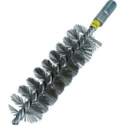 ■スパイラル型ブラシは、煙突掃除用ブラシなどにみられる様な針金を芯線にしてそれをねじることにより、線材を固定しているブラシです。■パイプ内径、ねじ孔の内面など、普通のブラシでは届きにくい場所のクリーニング、バリ取り、その他のスケール除去に、...
