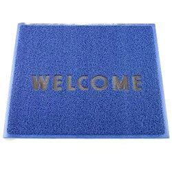 画像はイメージの場合があります。あらかじめご了承ください。■「WELCOME」の文字が入ったお出迎え玄関マットです。■防炎適合品です。【製品仕様】■カラー:青■文字:「WELCOME」■幅×奥行(mm):900×750■質量(kg):2.3...
