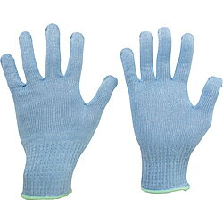 ■ステンレス繊維と摩耗に強い高強力ポリエチレン（ツヌーガ（R））を使用しているので耐久性が高いです。■薄手なのでインナー用としても使用できます。【仕様】・色： ブルー・サイズ： M・厚さ（mm）： 1.3・リストカラー： グリーン・全長（c...