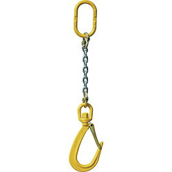 ■フック、チェーン、リングを接続済みですのですぐにご使用いただけます。■スイベルファンドリーフックはワイヤーやチェーンのねじれを取ることができるので、吊り荷の回転を防げます。■安全タグ付きです。【用途】・敷鉄板の吊り上げ作業に。・土木、建築...