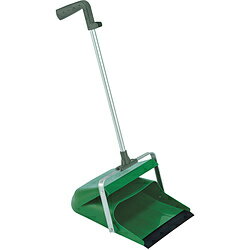 ■超軽量のチリトリで疲れにくく使いやすい再生樹脂を使用したリサイクル製品です。【用途】・フローリングやPタイルなどの床掃除に。【仕様】・色： グリーン・幅（mm）： 285・奥行（mm）： 310・高さ（mm）： 670・寸法幅（mm）： ...