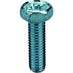 ■アプセットタイプの十字穴付六角ボルトです。■締付工具は、レンチもしくはドライバーの両方の使用が可能です。■環境に配慮した三価クロメート品です。【仕様】・寸法（mm）d： M6・寸法（mm）L： 25・強度区分： 4.8・強度区分： 4.8...