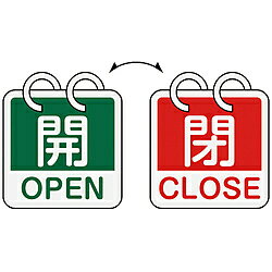 ■日本語と英語の2ヶ国語が併記された両面仕様のバルブ開閉札です。■2種類の表示内容を簡単に切り替えることができる、2枚1組のバルブ開閉札です。■軽量で耐久性に優れ、高温部でも使用できるアルミ素材を採用しています。【用途】・あらゆるバルブの設...