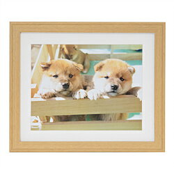 フレーム素材：木製厚さ1.3mmVカットマット台紙前面板：PET板使用、厚さ：0.5mm吊紐付本体重量320g額縁外寸272×322mm額縁内寸228×278mm付属品吊紐付仕様1額縁外寸：272×322mm仕様2額縁内寸：228×278m...