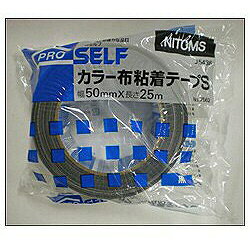 ■展示物仮止め、補強に。■結束・仮止め・万能補修用に。 幅(mm)50mm長さ(m)25m厚さ(mm)0.23mm本体重量(g)330g粘着力(N/10mm)3.3N/10mm素材スフ布＋PET粘着剤ゴム系小荷物・小包、などの包装用に。