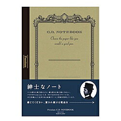プレミアムCD（紳士なノート）クリーム上質紙　A5サイズ【製品仕様】■サイズ：幅148×奥行き10×高さ210mm罫線タイプ方眼罫線枚数96枚プレミアムCD（紳士なノート）クリーム上質紙　A5サイズ