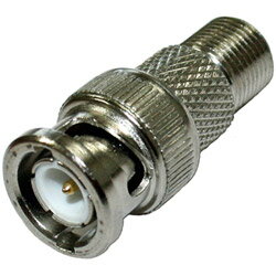 F端子をBNC端子に変換F端子をBNC端子に変換