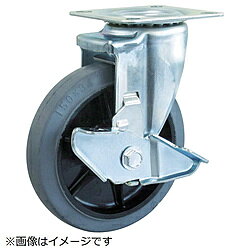 ■車輪にエラストマー(キャスター径50〜75mm)、グレーゴム(キャスター径100〜150mm)を使用しているので床面への走行痕が発生しにくくなっています。■走行性、耐荷重性を備えた標準的な軽・中量荷重用キャスターです。運搬台車やロールボッ...