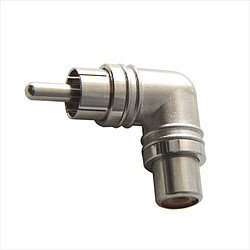 RCA　L型変換アダプター形状変換プラグ・アダプターRCA　L型変換アダプター