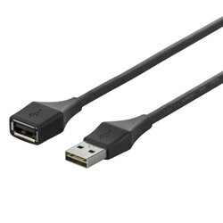 上下の向きを気にせず挿せる！USB2.0延長ケーブル■「どっちもUSBコネクター」採用USBコネクターの上下の向きを気にせず使用できるため、USBがうまく挿せないイライラを解消。※どっちもUSBコネクターは、Aオスコネクターのみとなります。...
