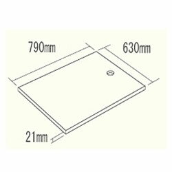 ■設置床面に充分な強度がない場合に使用します。■防水パン（幅800mm）の場合設置床面に充分な強度がない場合に使用します。