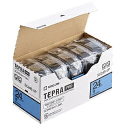 ■色：青・黒文字■テープ幅：24mm■セット内容：「テプラ」PRO用カラーラベル（青） 24mm幅テープ×5対応ブランド名テプラPRO長さ8m/1本「テプラ」PRO用カラーラベル（青） 24mm幅テープが5個入ったエコパック。