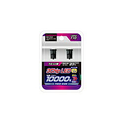 ●1灯LEDウエッジ球 T10　●純正電球と交換するだけで明るさがアップ。●耐久性にも優れて長寿命。 ※使用状況によって異なります。●LEDだから光が鮮やかに輝く。●バッテリーにやさしい省電力。●DC12車専用。本製品は車内用です。車外バル...