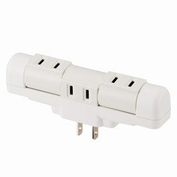 【 特 長 】● 上・左・右の3方向から自由に選んで差し込みできます。● ACアダプターもすっきりと収まります。● トラッキング・感電防止プラグ採用【 仕 様 】■ コンセント:3個口■ 合計1500Wまで※ 注意：上・左・右以外の斜め向き...