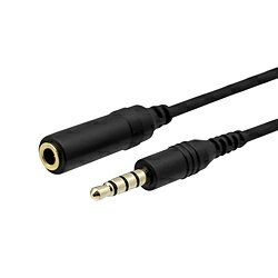 ■Φ3.5ステレオミニケーブルを延長できるΦ3.5のステレオミニケーブルの延長が可能です。イヤホンのケーブルが短い時や、プレイヤーをカバンに入れたまま音楽を楽しみたいときには最適です。■4極対応でマイクやリモコンもそのまま使える4極対応のコ...