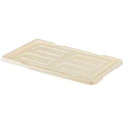 画像はイメージの場合があります。あらかじめご了承ください。軽くて丈夫なポリプロピレン製のフードコンテナー蓋です。水にも強く、-10℃から120℃まで対応しているので、様々な用途にご使用いただけます。軽くて丈夫なポリプロピレン製フードコンテナ...