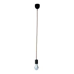 引っ掛けシーリング式　60WまでE26電球使用可　茶ねじりコード　全長800mm　電球別売り　材質　鉄仕様1引っ掛けシーリング式仕様2電球60WE26まで引っ掛けシーリング式　60WまでE26電球使用可　茶ねじりコード　全長800mm　電球別売り