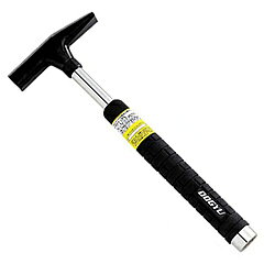 電気・設備作業用のハンマーです。ブリキヤ型です。柄尻に17mmソケット付です。仕様●全長： 270mm●頭の全長： 103mm●口径： 18×18mm電気・設備作業用のハンマーです。