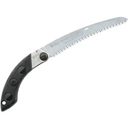 サイズ ：鞘収納時（mm) / 420x110x40 使用時(mm)/370x90x20。刃渡り ：210mm。目数(30mm） ： 8枚目。切幅 ： 1.2mm。剪定・枝打ちに！アサリ無し、衝撃焼入れ！。