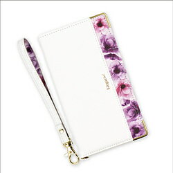 ケースを開くたびに花が咲き誇る、乙女心をくすぐる手帳型スマホケースです。ケースとお揃いの可愛いストラップは落下防止にも役立ちます。ケースを開くたびに花が咲き誇る、乙女心をくすぐる手帳型スマホケースです。