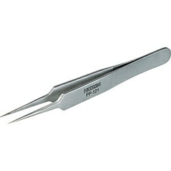 ■板厚2.0mmのチタン合金を使用した高強度高機能ピンセットです。【仕様】・全長（mm）： 115・先端幅（mm）： 0.3・幅（mm）： 10板厚2.0mmのチタン合金を使用した高強度高機能ピンセットです。