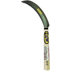 頭サイズ：170mm。柄の長さ：195mm。材質：ステンレス製。刃先は非常に切れやすいですので直接触らないで下さい。使用目的以外には使用しないで下さい。草取りや稲刈り等に最適。刃物用高級ステンレス鋼（硬度HRC58度）採用により、切れ味が素...