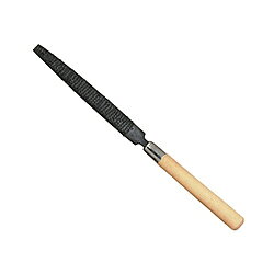 木工クラフトに最適なヤスリです。木等の軟素材切削加工に使用します。仕様●ヤスリ目数：35山/cm。●形状：平。注意事項作業用手袋・保護眼鏡等の防具を着用してご使用下さい。ハンドルを取付けて使用する場合は、ガタつきが無いことを確認して下さい。...
