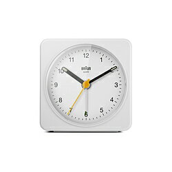 【スペック】ムーブメント： クオーツ（静音設計）ケース素材： プラスチックサイズ： 幅78mm×高さ78mm×奥行32mm重さ： 84g機能： アラーム/スヌーズ機能/静音設計/ライト/ルミナス針備考： 単三電池1本により作動 ※電池をお使...