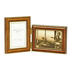 見開きでL判を2枚飾れるアンティーク調フレーム仕様1■外寸:280×158mm(見開き時)■内寸(左):89×127mm/(右):127×89mm■窓寸(左):78×116mm/(右):116×78mm■重量:220g■本体:樹脂製■面材:...