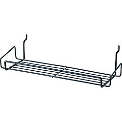 ■壁面の空間を使用し、工具の分類や収納ができます。【用途】・工具の収納・分類に。・ディスプレイ・装飾・空間演出・壁面収納に。【仕様】・幅（mm）： 304・奥行（mm）： 106・高さ（mm）： 70・色： 黒・品名： 線材棚・キャップ色：...