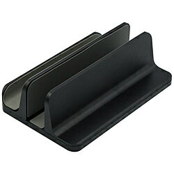 ノートPCを閉じた状態で、縦置き収納できるスタンドです。■ノートPC＋タブレットやスマートフォンを縦置き収納できるスタンド収納スペースは65～14mmの範囲で任意に調整可能です。筐体は重量と安定性を備えるため、アルミニウムを削り出し研磨した...