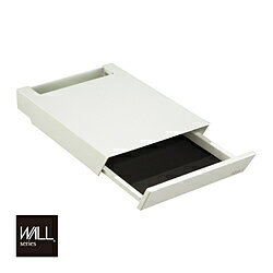 WALL TVスタンドV2・V3・V5専用　収納付きゲーム機棚板PS4やPS4PROをすっきりと美しく収納する引出し付きの棚板。引出しやフックでソフト類やコントローラー、ヘッドフォンなどをすっきりと設置できます。テレビスタンド「WALL T...