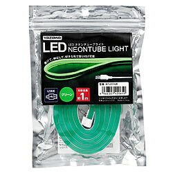 ●LEDの光が拡散するためネオン管のようにほぼ均一に光る。●針金のような芯線が入っており、自由に曲げて形状を保持。●USB電源に接続するだけの簡単設計。●付属のUSBケーブルで、スマホ用充電器やUSBバッテリーをご利用可能。●電源：USB ...
