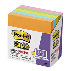 しっかりメッセージやメモを書きたいときや、情報整理などに便利なサイズのふせん/粘着メモ。■ポスト・イット（R）従来品の約2倍の強粘着で、パソコンや電話、キャビネットなどの樹脂面や垂直面などつきにくかった場所にもしっかり貼れるのに、キレイには...